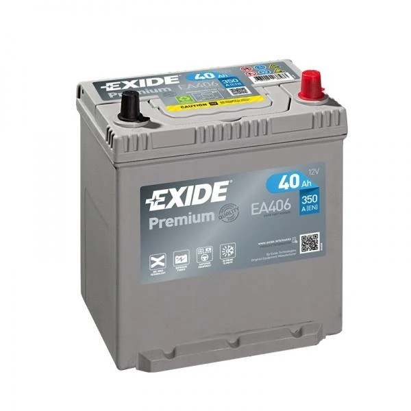 Exide Akumuliatorius 40 Ah 350 A EN 12V, modelis - EA406, žema kaina ...