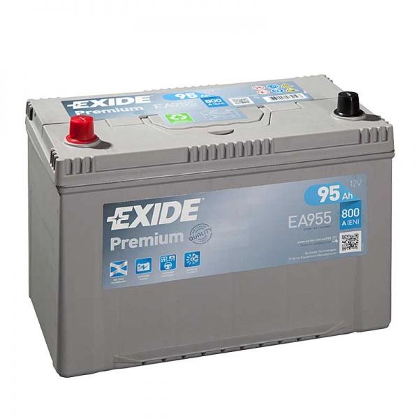EXIDE EA955 95Ah 800A (EN) 12V akumuliatorius, modelis - ‎EA955, žema ...