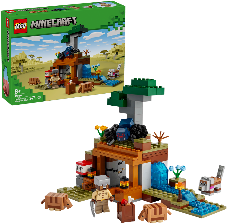 LEGO® Minecraft Kasyklos tyrinėjimas su šarvuočiu (21269), modelis ...