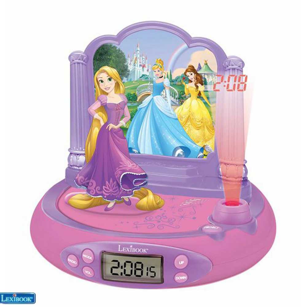 Lexibook - Disney Princess Rapunzel Projektorius Clock with magical ...