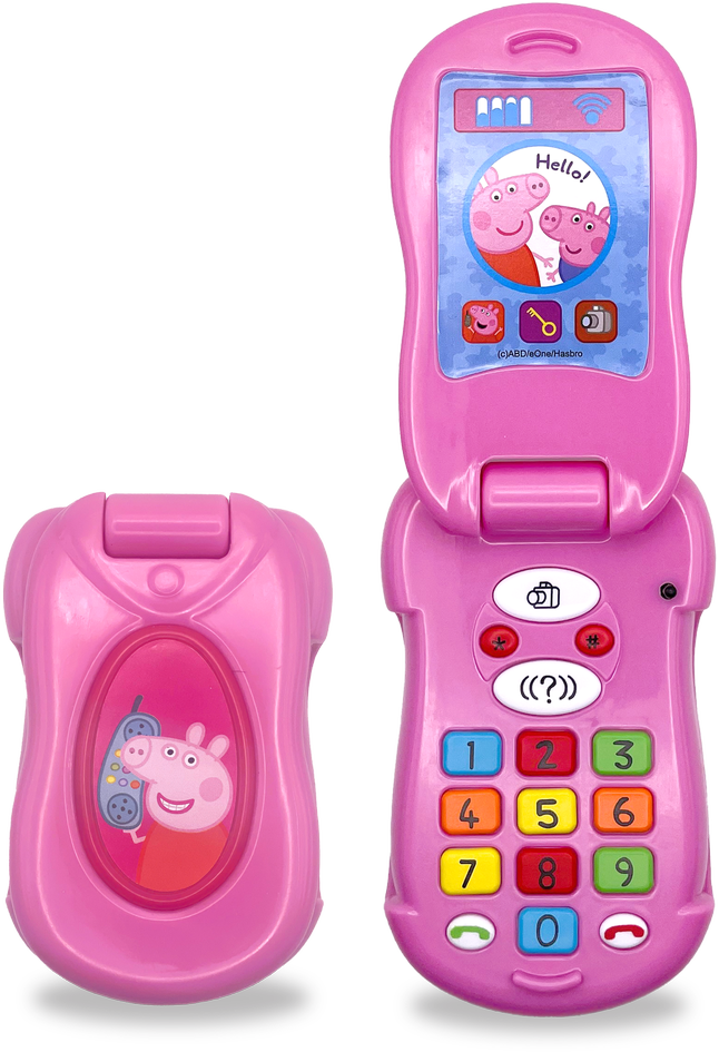 Peppa Pig - Flip Phone (DK / SE / NO / FI) (PP064L), žema kaina | Varle.lt