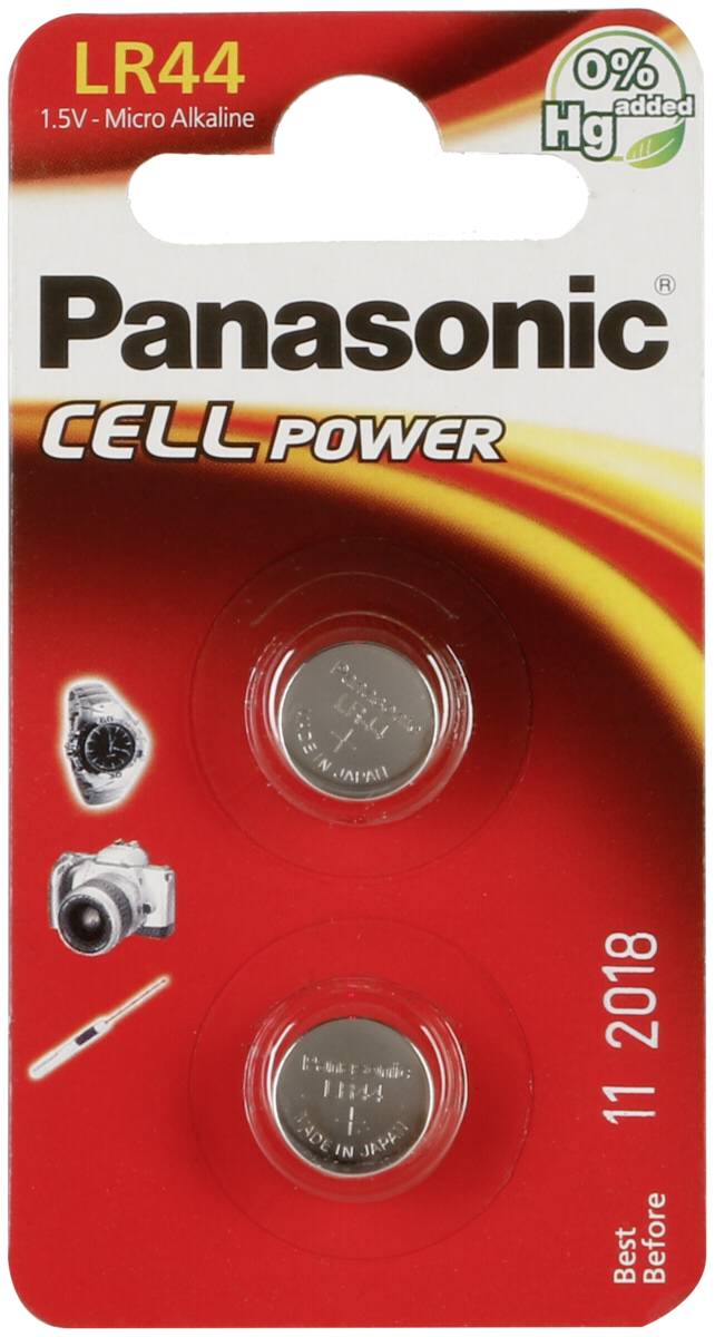 1x2 Panasonic LR 44, modelis - LR-44EL/2B, žema kaina | Varle.lt