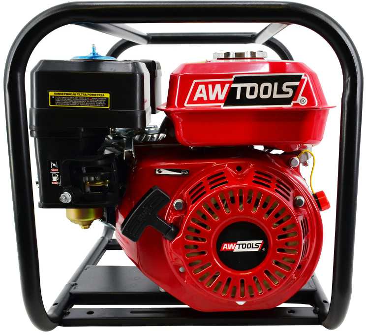 AW-Tools AWTOOLS benzininis vandens siurblys 3" 6,5HP 60m3 / h Juodas ...