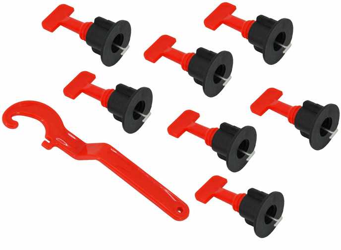 AW-Tools AWTOOLS SYSTEM POZIOMOWANIA PŁYTEK 50szt. + KLUCZ, modelis ...