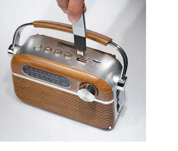 TIROSS Radijas PORTABLE Įkraunamas USB / Bluetooth, modelis - TS-461 ...
