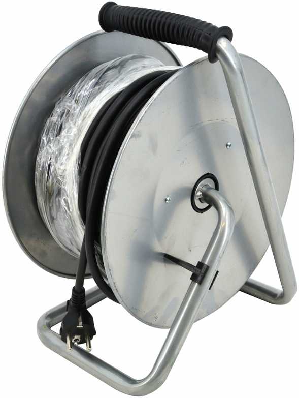 Prailginimo Kabelis - Vertex Pb50metal 50m 3000W IP44 Juodas, modelis ...