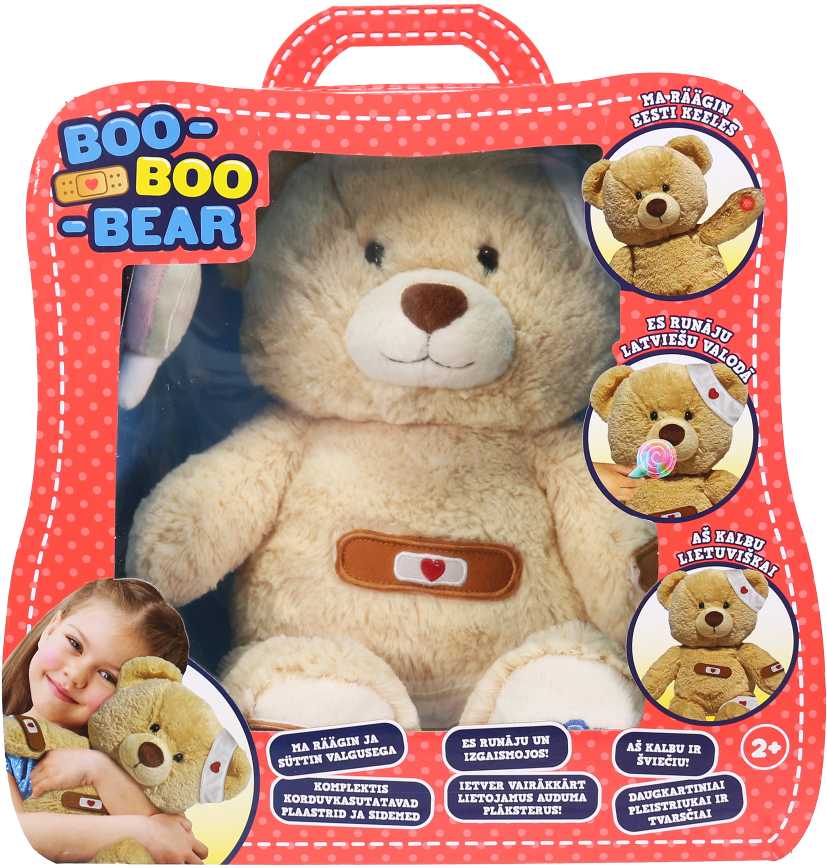 BOO-BOO BEAR Interaktyvus meškiukas - Pacientas (lietuvių kalba ...