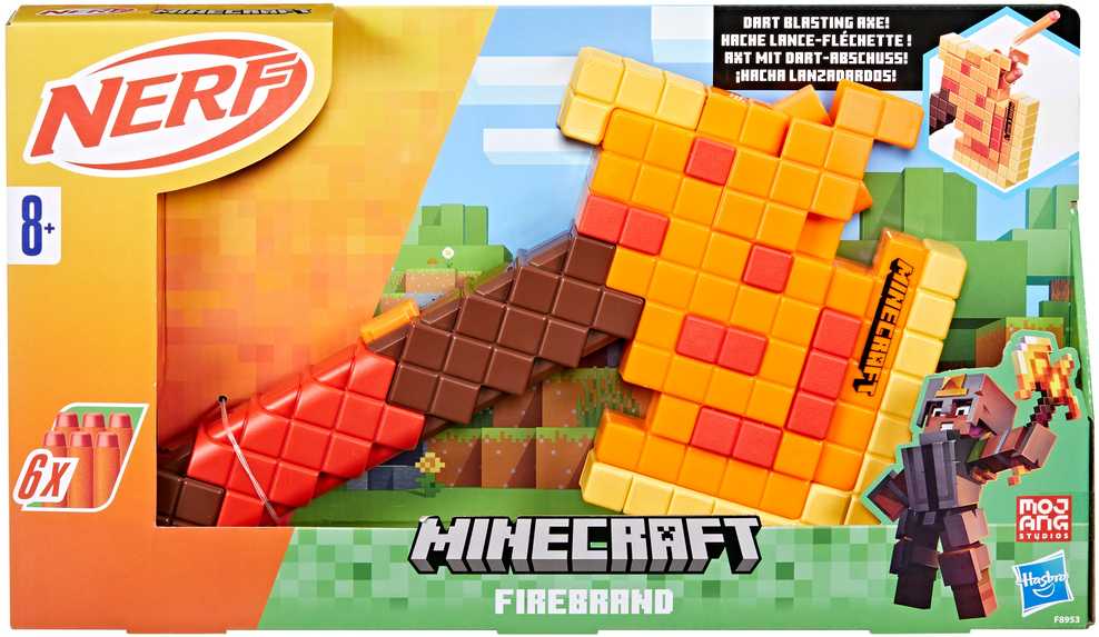 NERF MINECRAFT šautuvas FIREBRAND, modelis - 636264, žema kaina | Varle.lt