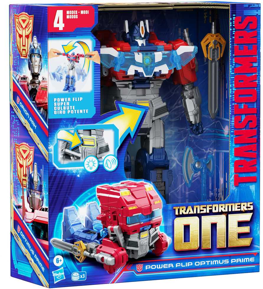 Figūrėlė TRANSFORMERS MV8 „Power Flip“ Optimus Prime, 25 cm, modelis ...