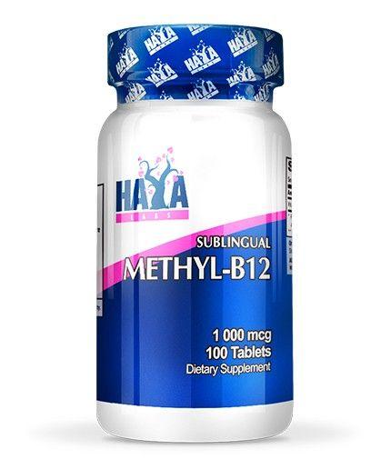 Haya Labs Methyl B-12 100 tab. (Vitaminas B12(metilcobalaminas)), žema ...