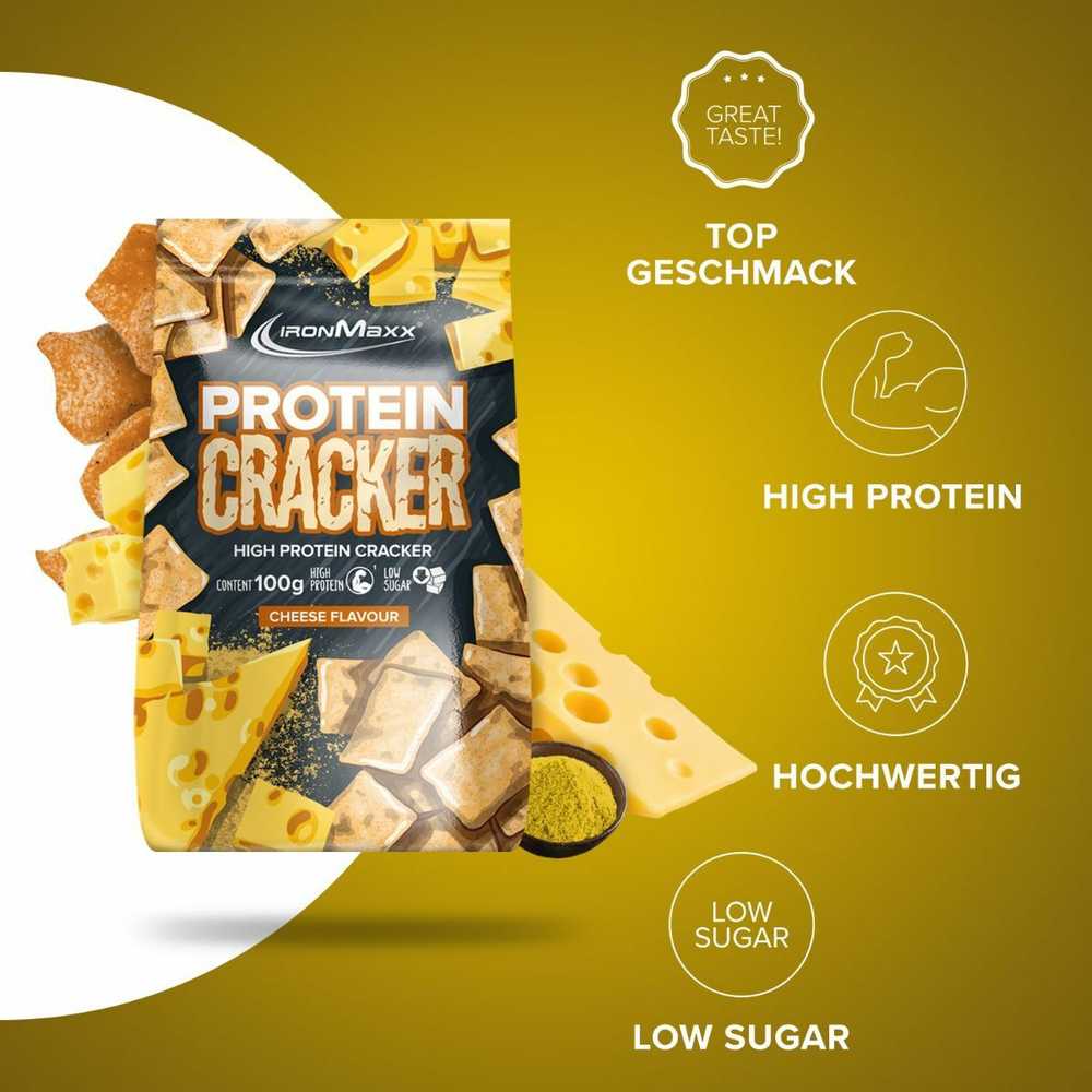 IronMaxx Protein Cracker 100 g. (krekeriai) cheese, žema kaina | Varle.lt