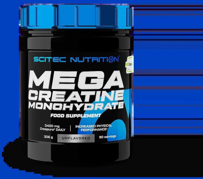 Scitec Mega Creatine Monohydrate 306 g. (Unflavored), žema kaina | Varle.lt