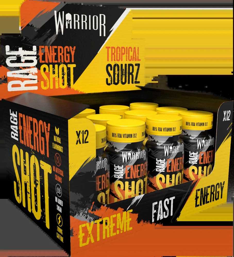 Warrior Rage Energy Shot 60 ml. (Energy Burst skonis), žema kaina ...