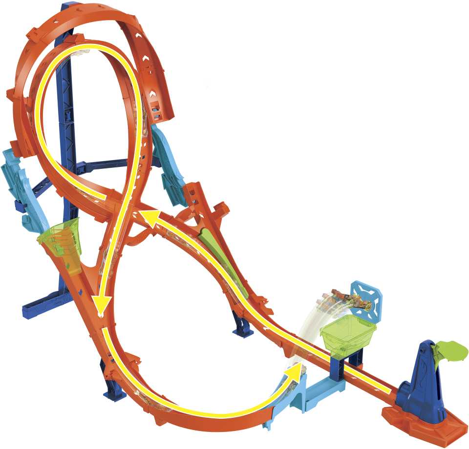 Mattel Sunkvežimis Hot Wheels Action Vertical 8 Jump Spalvotas, modelis ...