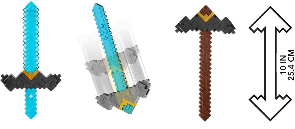 Mattel Minecraft „Transformuojamas kardas“ (JFR72), modelis - 968-2503 ...