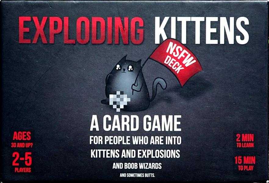 Asmodee Exploding Kittens: NSFW Edition, modelis - EKG#NSFW11, žema kaina | Varle.lt