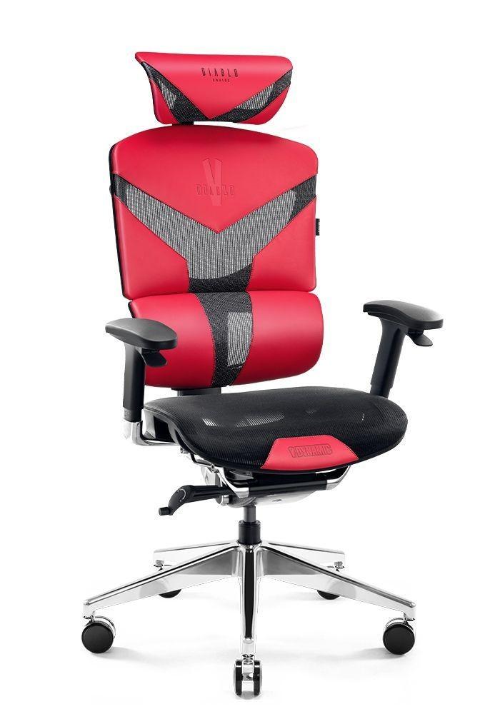 Diablo Chairs DIABLO V-DYNAMIC ergonominė kėdė (juoda / raudona ...