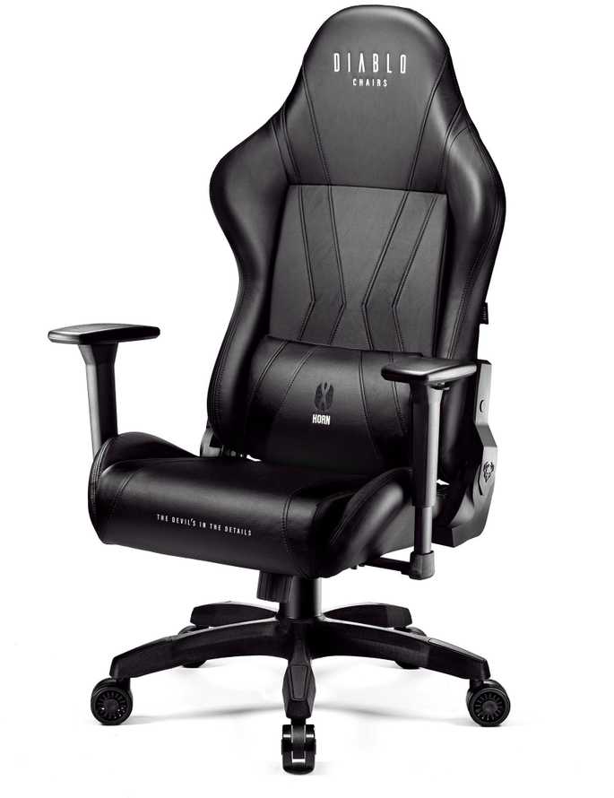 Diablo Chairs Diablo X-Horn 2.0 King Size juoda ergonominė kėdė ...