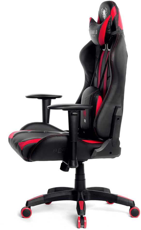 Diablo Chairs Diablo X-Ray 2.0 Normal Size juoda - raudona ergonominė ...