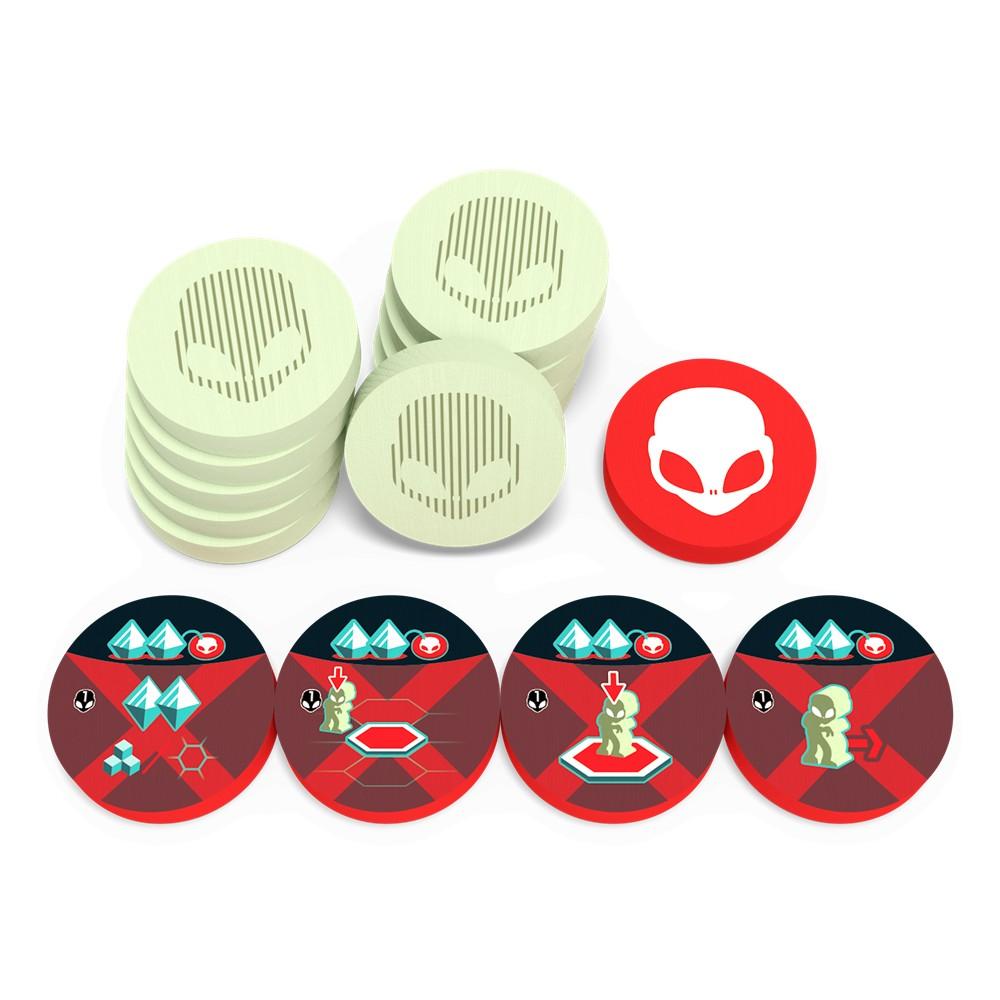 Eagle Gryphon Games On Mars: Alien Invasion - Wooden Alien Token ...