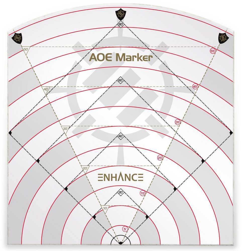 Enhance 60ft Spell AoE Damage Template, modelis - ENTTADC100CLEW, žema ...