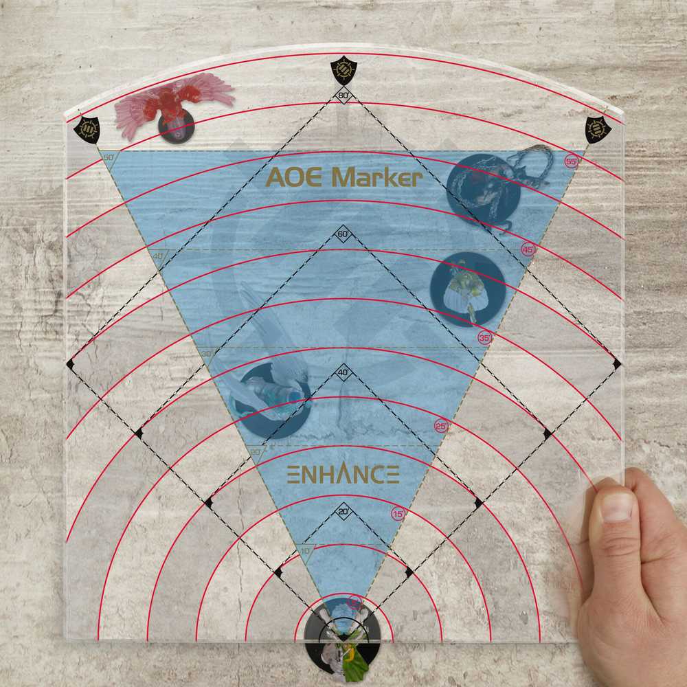 Enhance 60ft Spell AoE Damage Template, modelis - ENTTADC100CLEW, žema ...