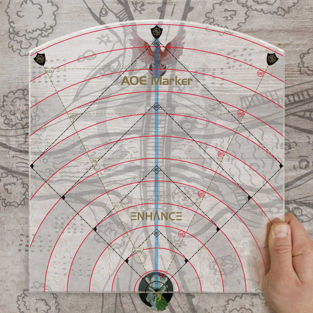 Enhance 60ft Spell AoE Damage Template, modelis - ENTTADC100CLEW, žema ...