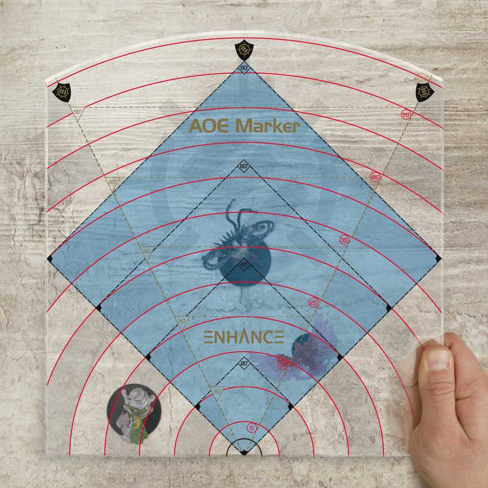 Enhance 60ft Spell AoE Damage Template, modelis - ENTTADC100CLEW, žema ...
