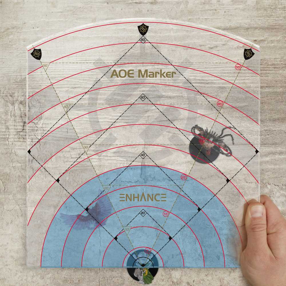 Enhance 60ft Spell AoE Damage Template, modelis - ENTTADC100CLEW, žema ...