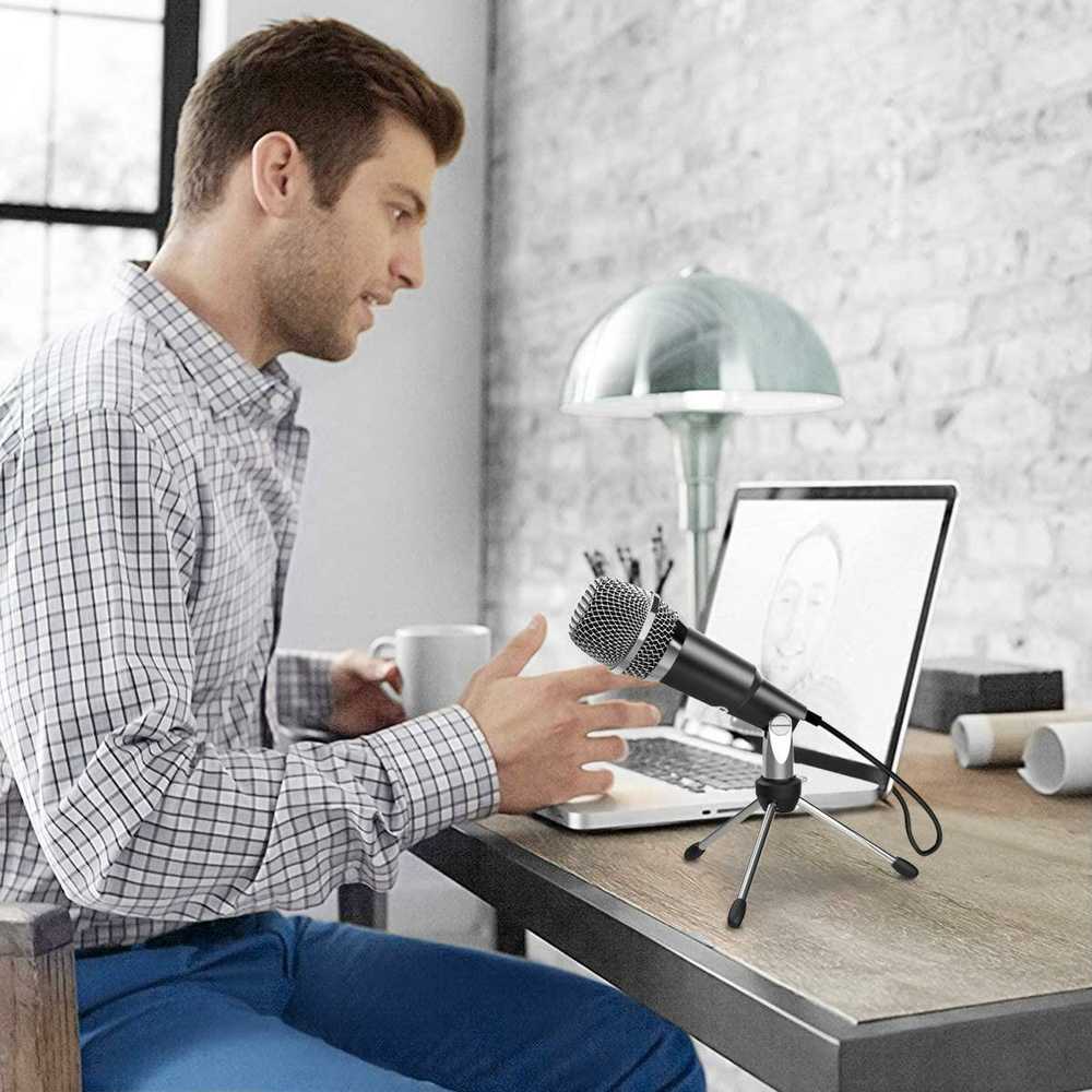 FIFINE K668 laidinis mikrofonas | USB, žema kaina | Varle.lt