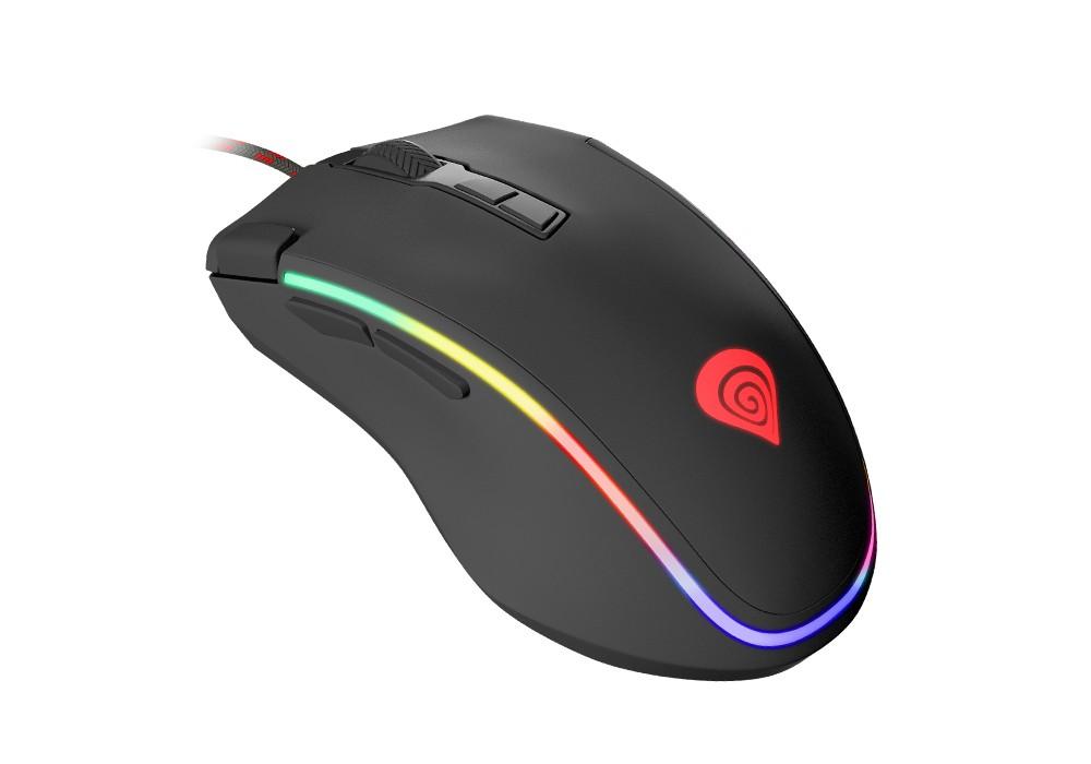 Natec GENESIS Krypton 700 RGB Pelė žaidimams, su laidu, Juodas, modelis ...