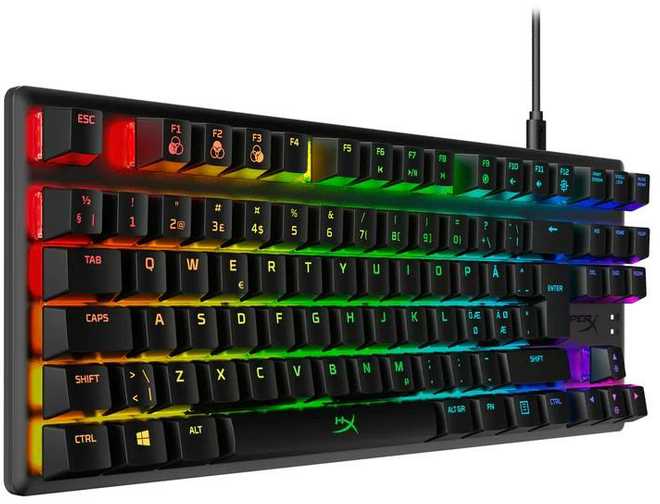 HyperX Alloy Origins Core TKL laidinė mechaninė klaviatūra (Raudona ...