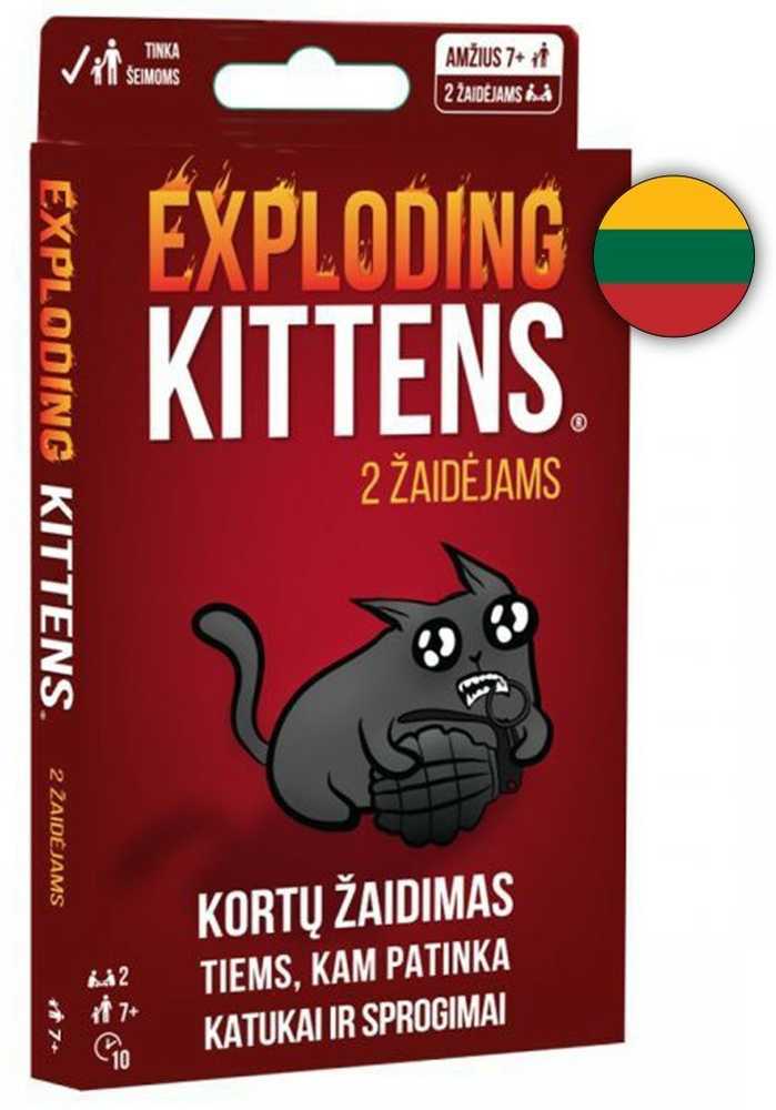 Kadabra Exploding Kittens: 2-Player Version | LT, žema kaina | Varle.lt