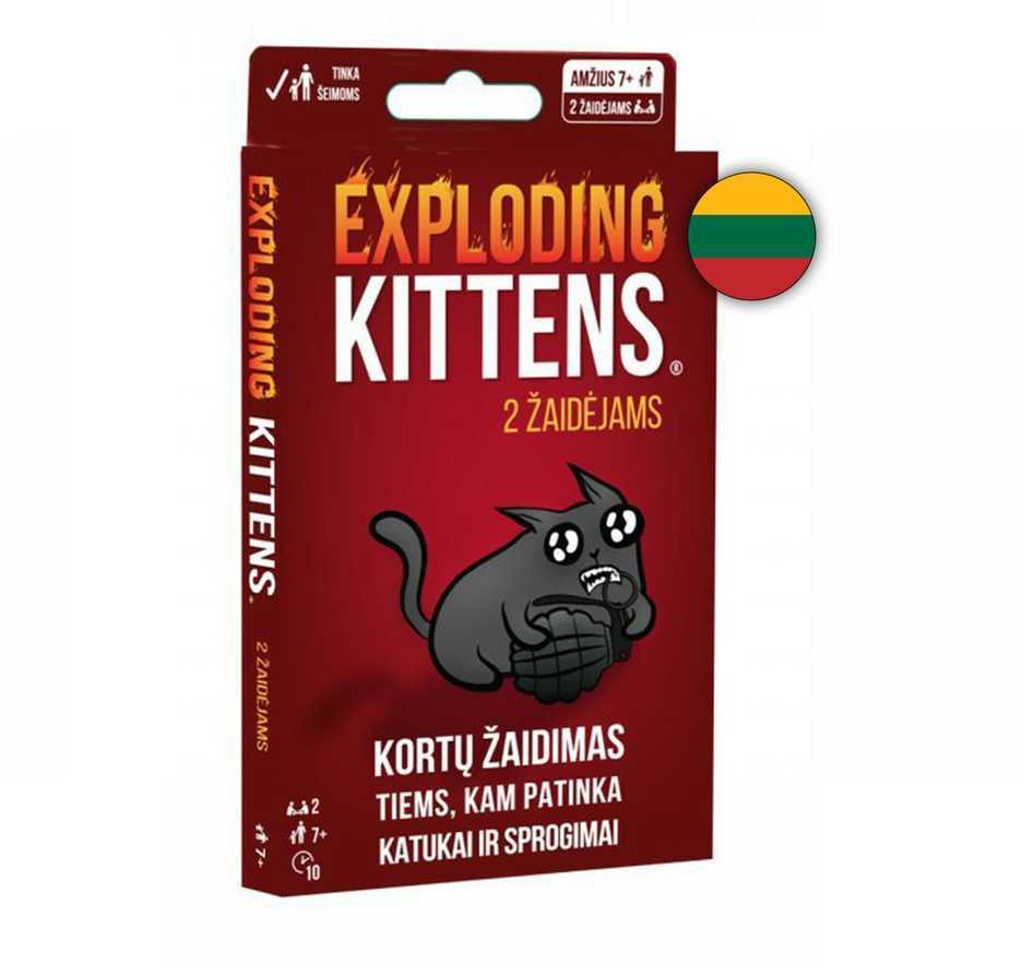Kadabra Exploding Kittens: 2-Player Version | LT, žema kaina | Varle.lt