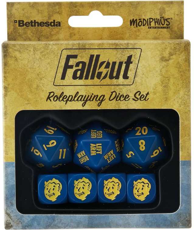 Modiphius Entertainment Fallout: The Roleplaying Game Dice Set, modelis ...