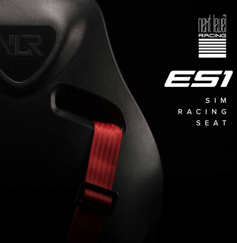 Next Level Racing Juodas Elite ES1 SIM simuliatoriaus kėdė, modelis ...