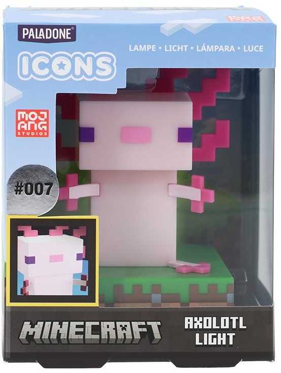Paladone Minecraft Axolotl Icon lempa, žema kaina | Varle.lt