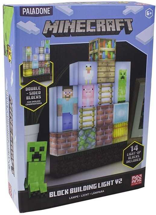 Paladone Minecraft Block Building Light Character Edition lempa, žema ...
