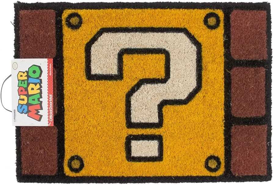 Pyramid Super Mario (Question Mark Block) durų kilimėlis | 60x40cm ...
