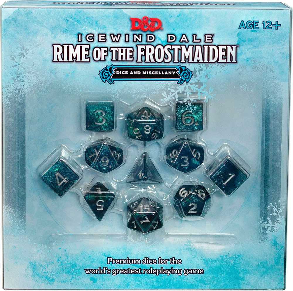Wizards of the Coast Dungeons & Dragons Icewind Dale: Rime of the Frostmaiden Dice Set, modelis ...
