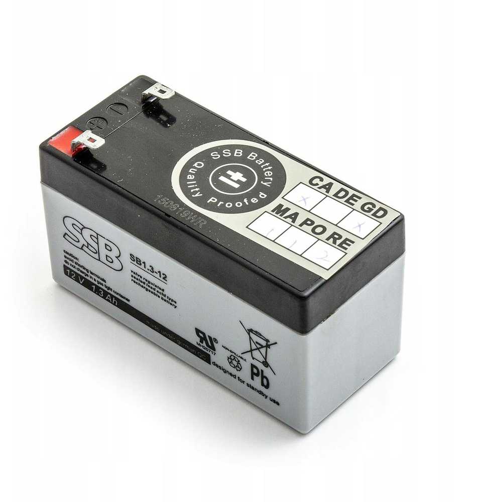SSB Akumuliatorius SBB SB 1.3-12 12V 1,3Ah AGM veikimui nereikia ...