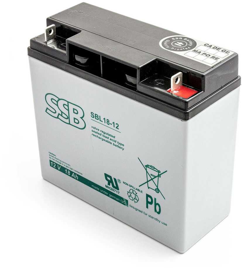 Akumuliatorius SSB SBL (18 Ah, 12V), modelis - SBL12V18, žema kaina | Varle.lt
