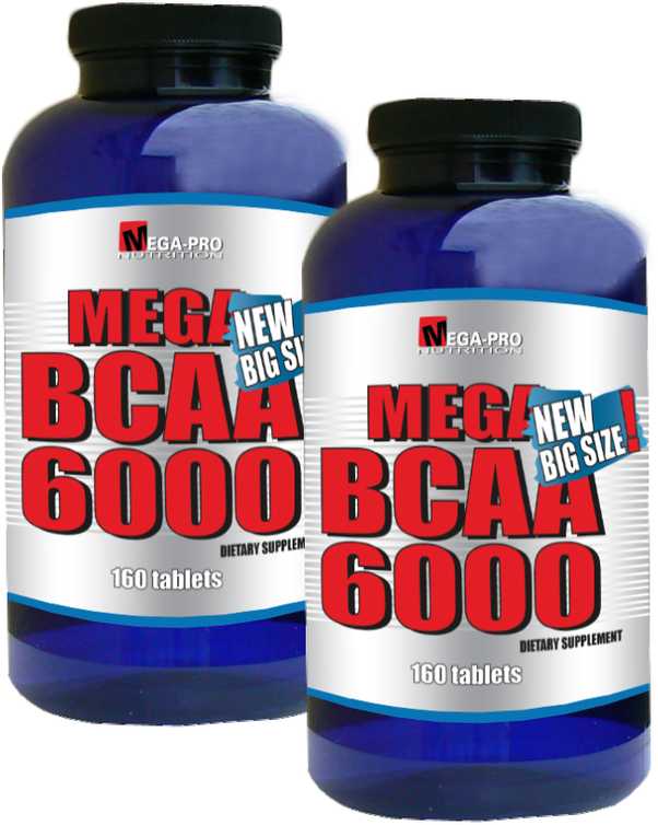 Mega Pro Nutrition Mega BCAA 6000 160 tab. 1+1 (BCAA Amino rūgštys ...