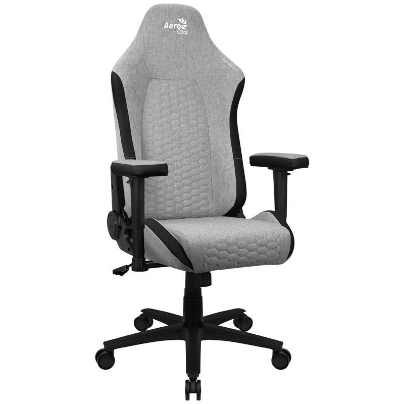 Žaidimų Kėdė - Aerocool Crown AeroWeave Paminkštinta Sėdynė Pilka ...