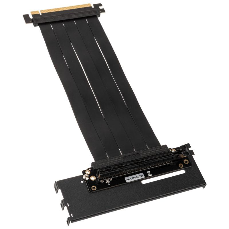 Akasa Riser PCIE 3.0 vertikalus GPU Riser Juodas Pro nustatymas (AK ...