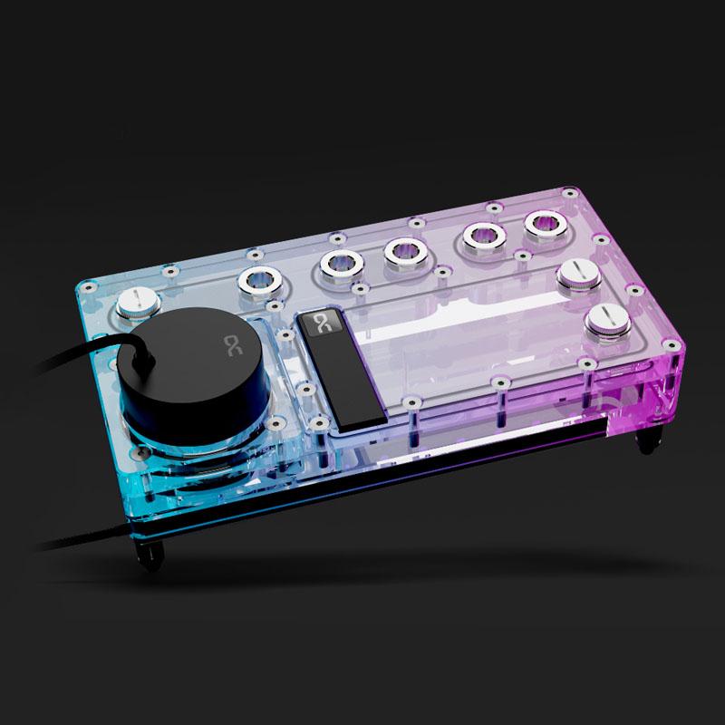 Alphacool Core Distro Plate 240 mm Left with VPP, ARGB - Acrylic ...