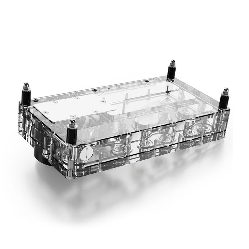 Alphacool Core Distro Plate 240 mm Left with VPP, ARGB - Acrylic ...