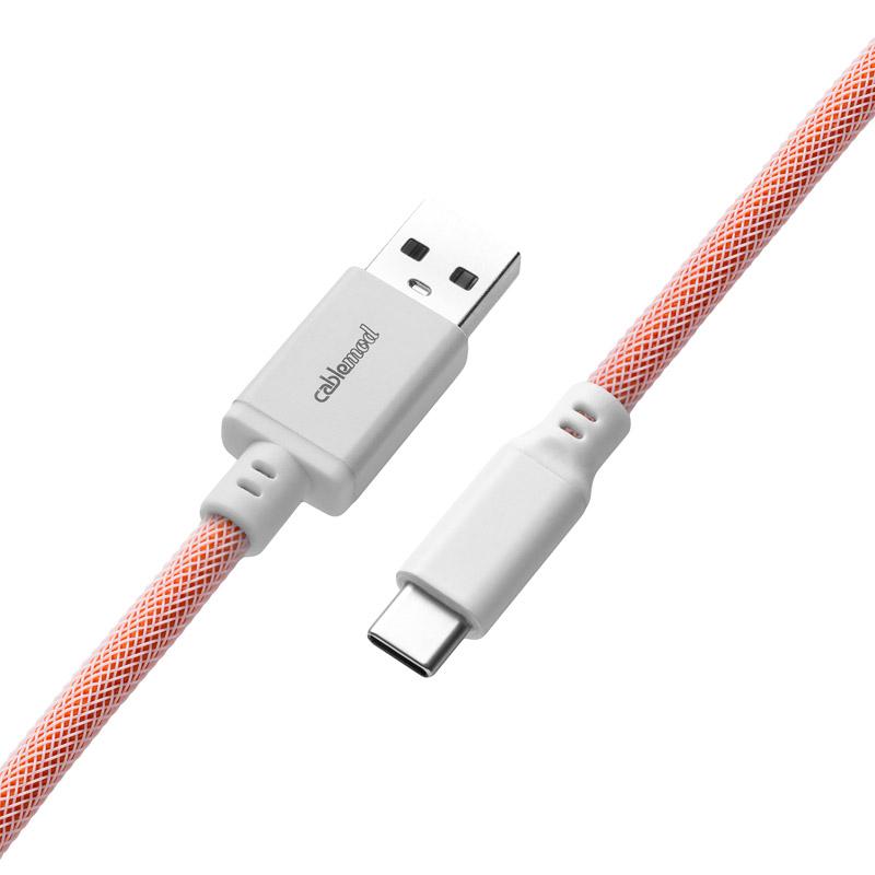 Klaviatūra USB kabelis CableMod USB-C - USB-A 1,5 m Oranžinis- CKCA- CW ...