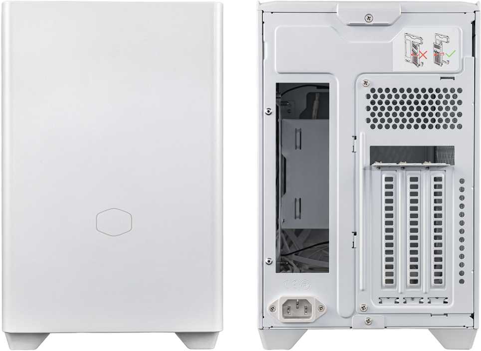 COOLER MASTER CHASSIS BOX MasterBox NR200P V2 Baltas, modelis ...