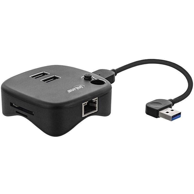 HUB USB InLine ® USB 3.2 Genu.2 Hub, USB Type- C į 4 Port Type- C (1 prievado galia iki 100W ...